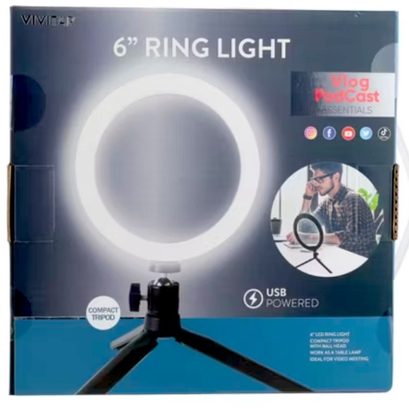 Vivitar | Accents | Newvivitar 6 Streaming Essentials Led Ring Light ...